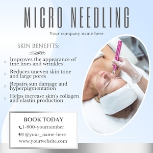 Microneedling Flyer Template - Micro Needling Collagen Induction ...