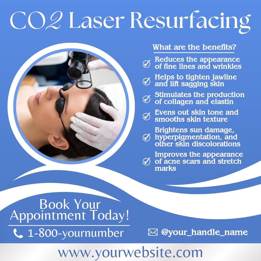 CO2 Laser Resurfacing Flyer Template - Carbon Dioxide Laser Skin ...