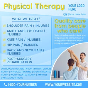 Physical Therapy Flyer Template - Physical Therapist Flyers Templates ...