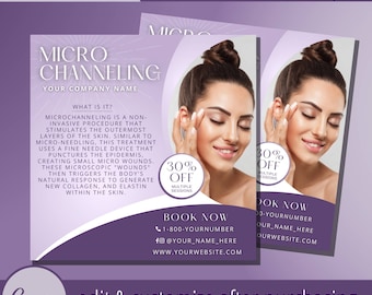 Skin Needling Flyer - Etsy