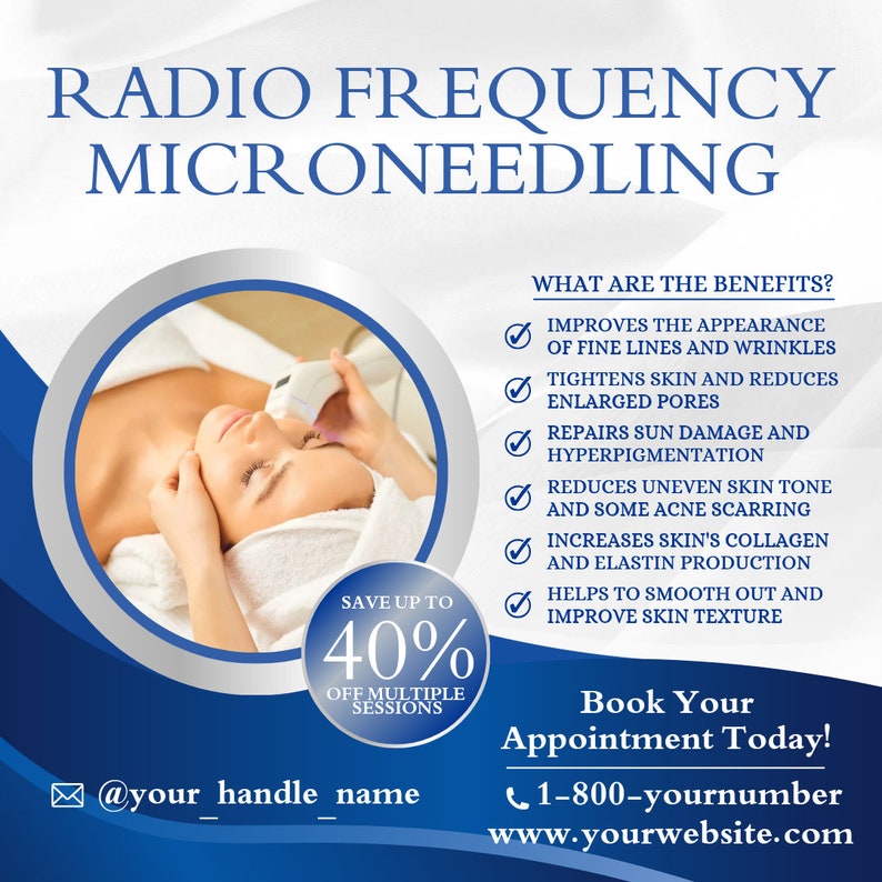 RF Microneedling Flyer Template - Radiofrequency Micro Needling ...