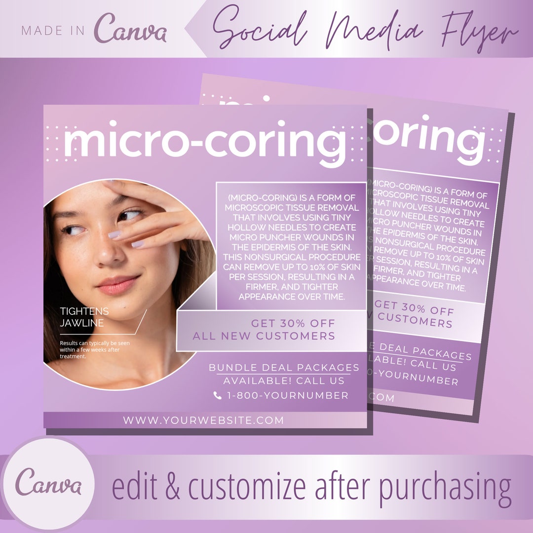 Micro-coring Procedure Flyer Template - Micro Coring Flyers - Micro ...
