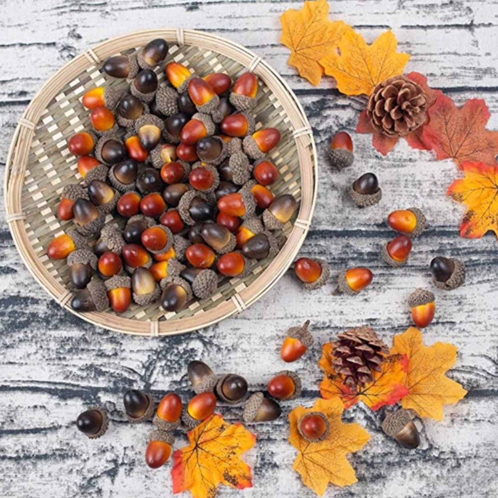 100pcs Large Artificial Foam Acorns 2 Different Colors | Etsy