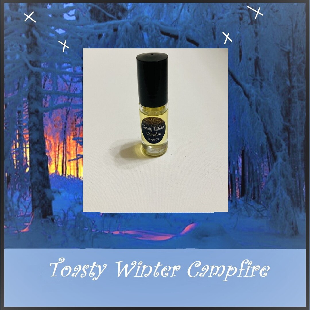 Toasty Winter Campfire Scented Unisex Perfume Body Oil Roll On, Winter ...