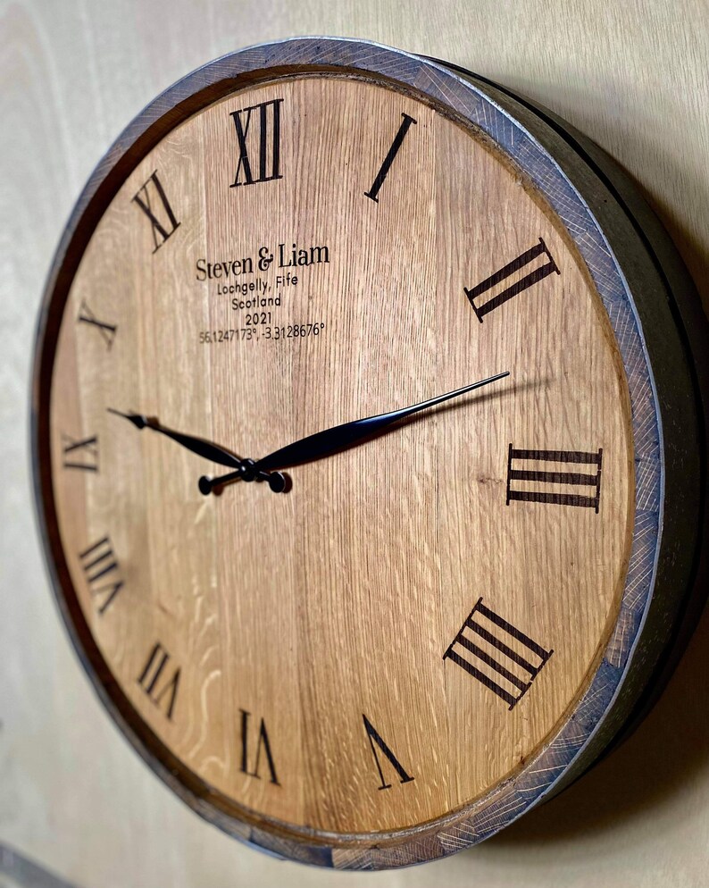 Personalised Whisky Barrel Clock / Photo Shopped Image - Etsy