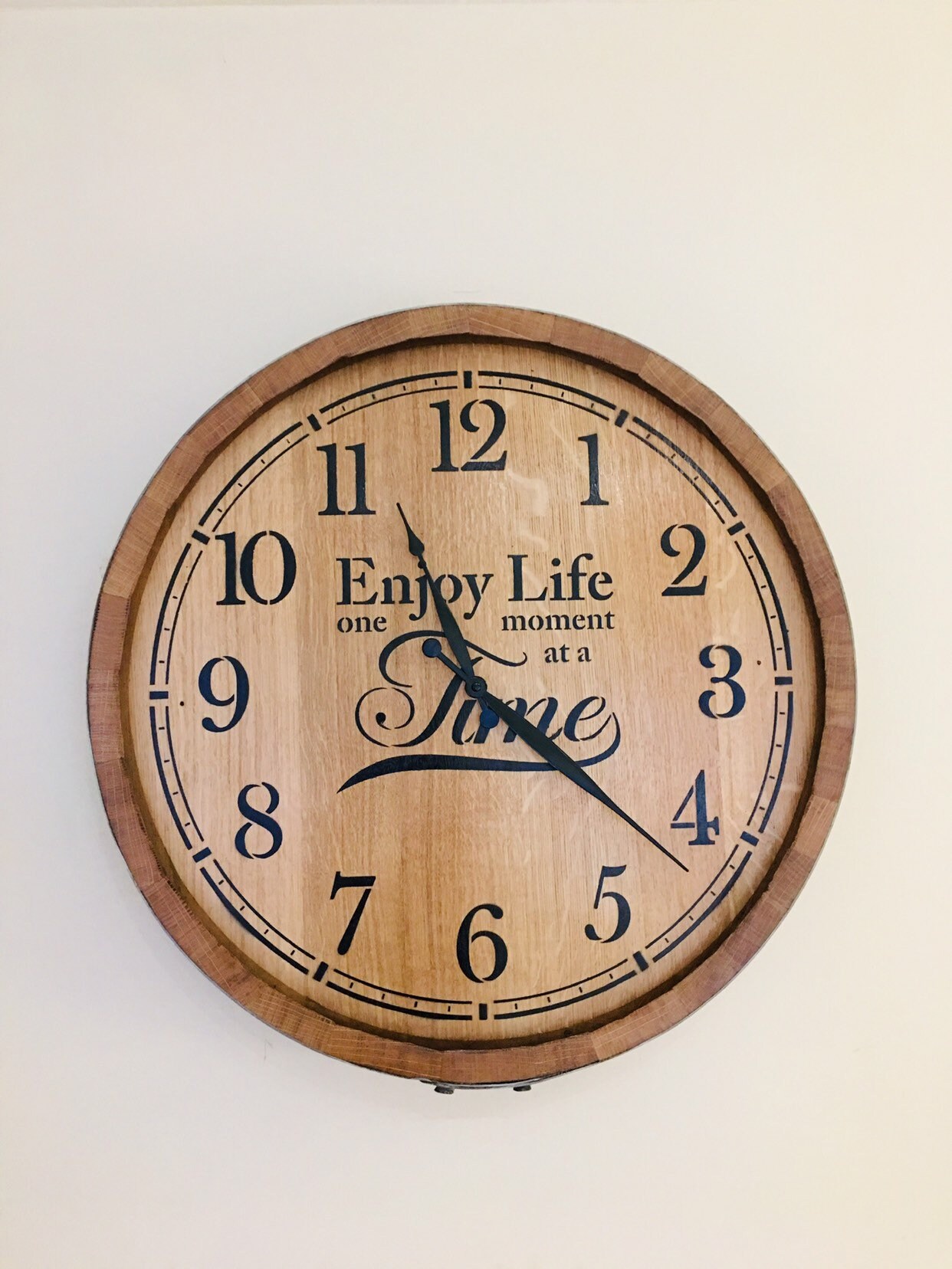 Wine barrel clock | Etsy