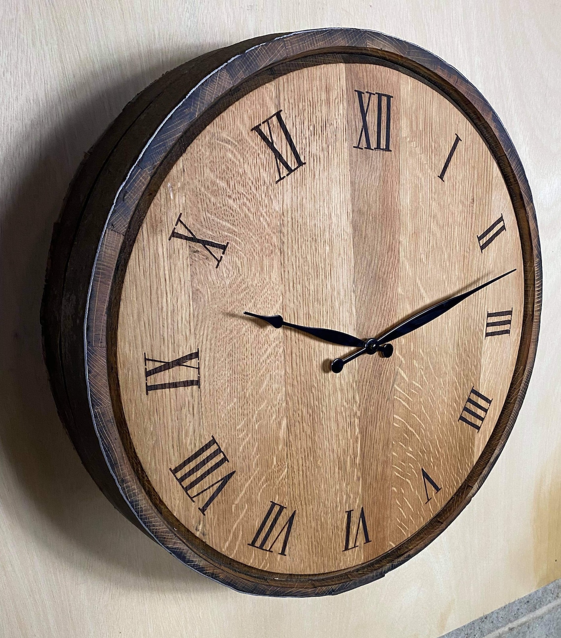 Whisky Barrel Clock - Etsy