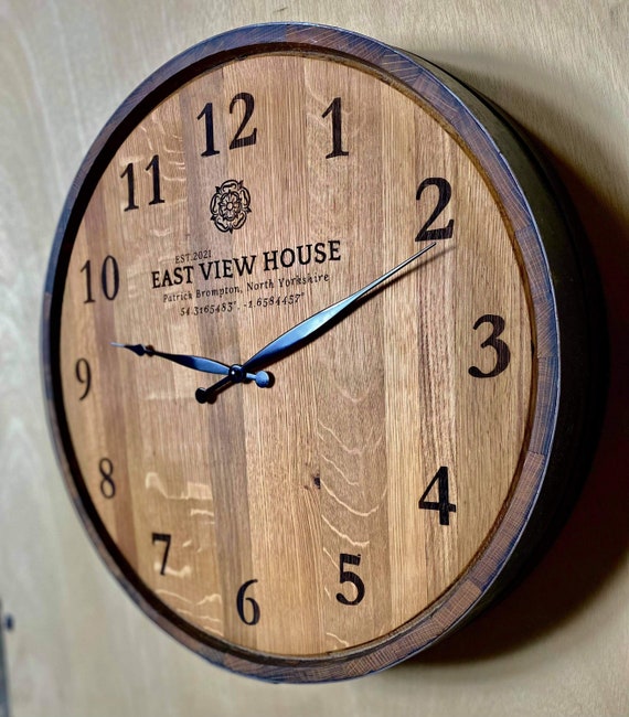 Personalised Whisky Barrel Clock / Photo Shopped Image - Etsy