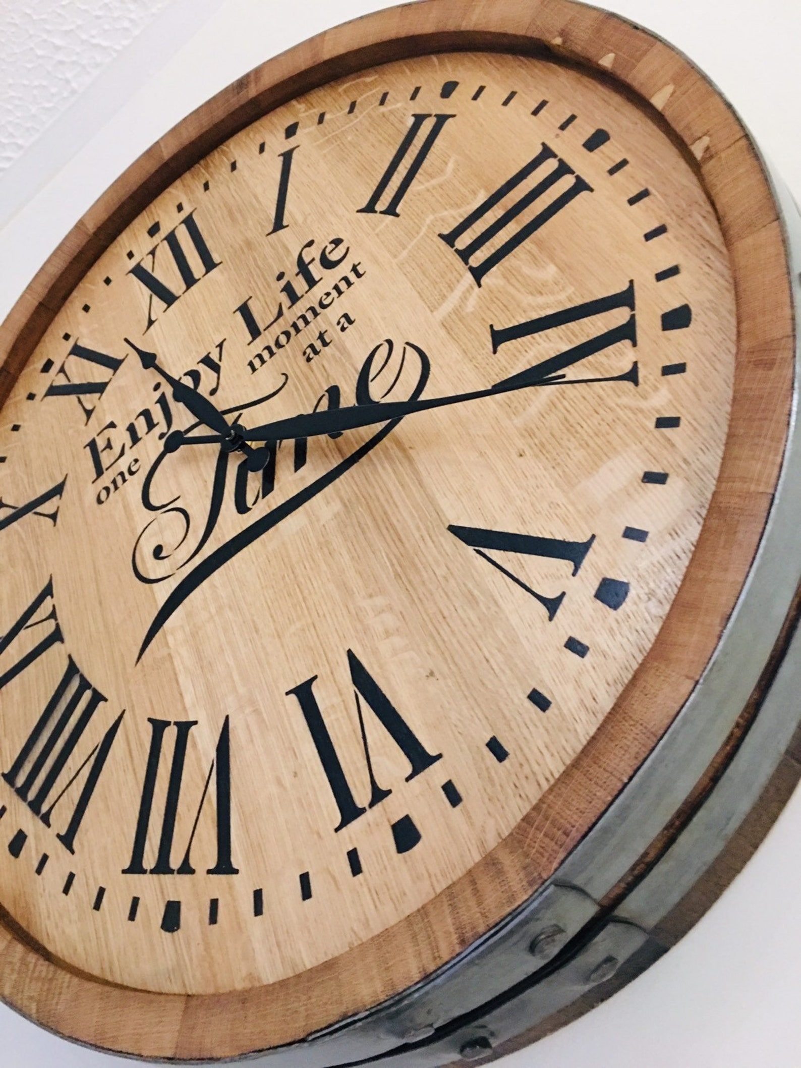 Wine Barrel Clock | Etsy