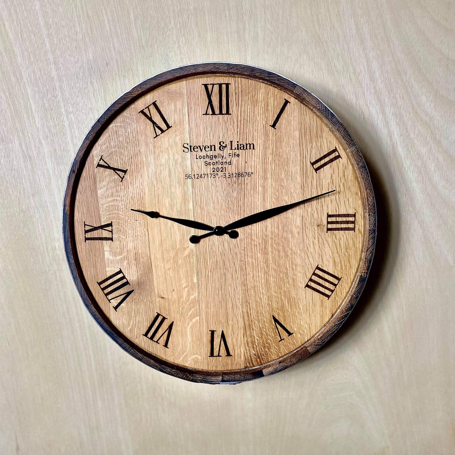 Personalised Whisky Barrel Clock / Photo Shopped Image - Etsy
