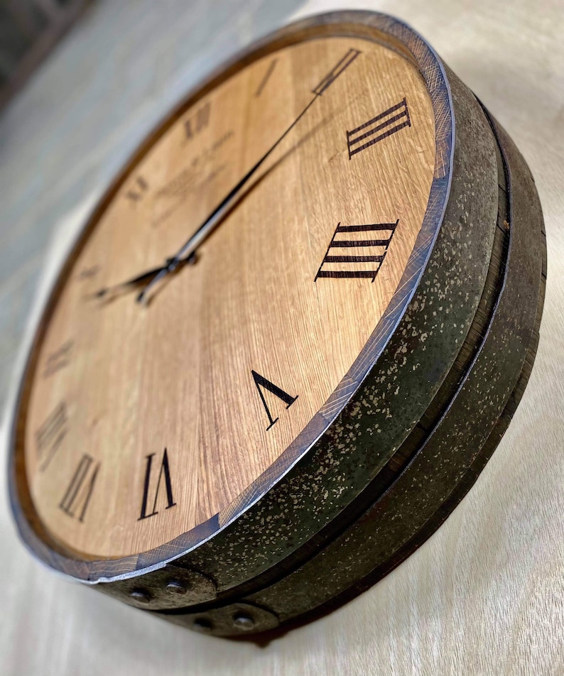 Personalised Whisky Barrel Clock / Photo Shopped Image - Etsy