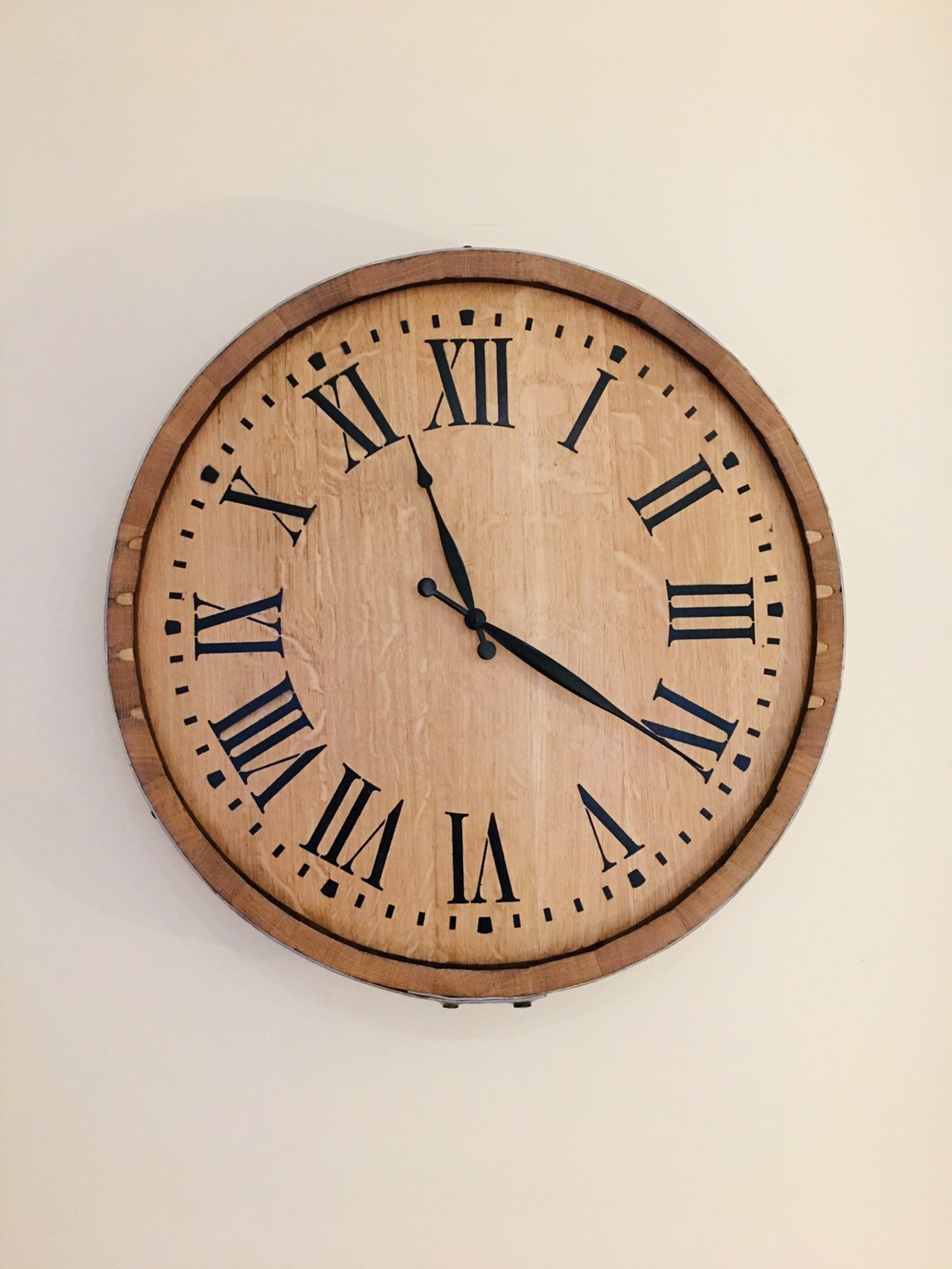 Wine Barrel Clock - Etsy
