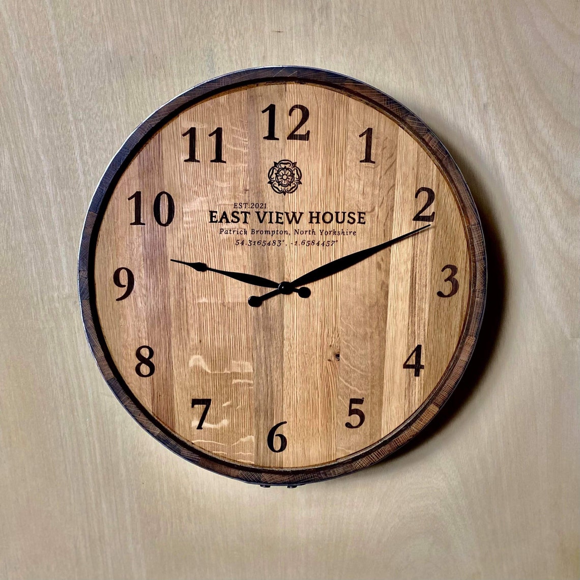 Personalised Whisky Barrel Clock / Photo Shopped Image - Etsy