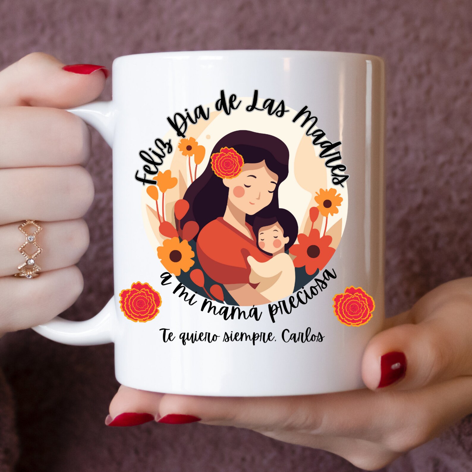 Dia De Las Madres, Regalo Para Mama, Gift for Mother's Day, Spanish ...