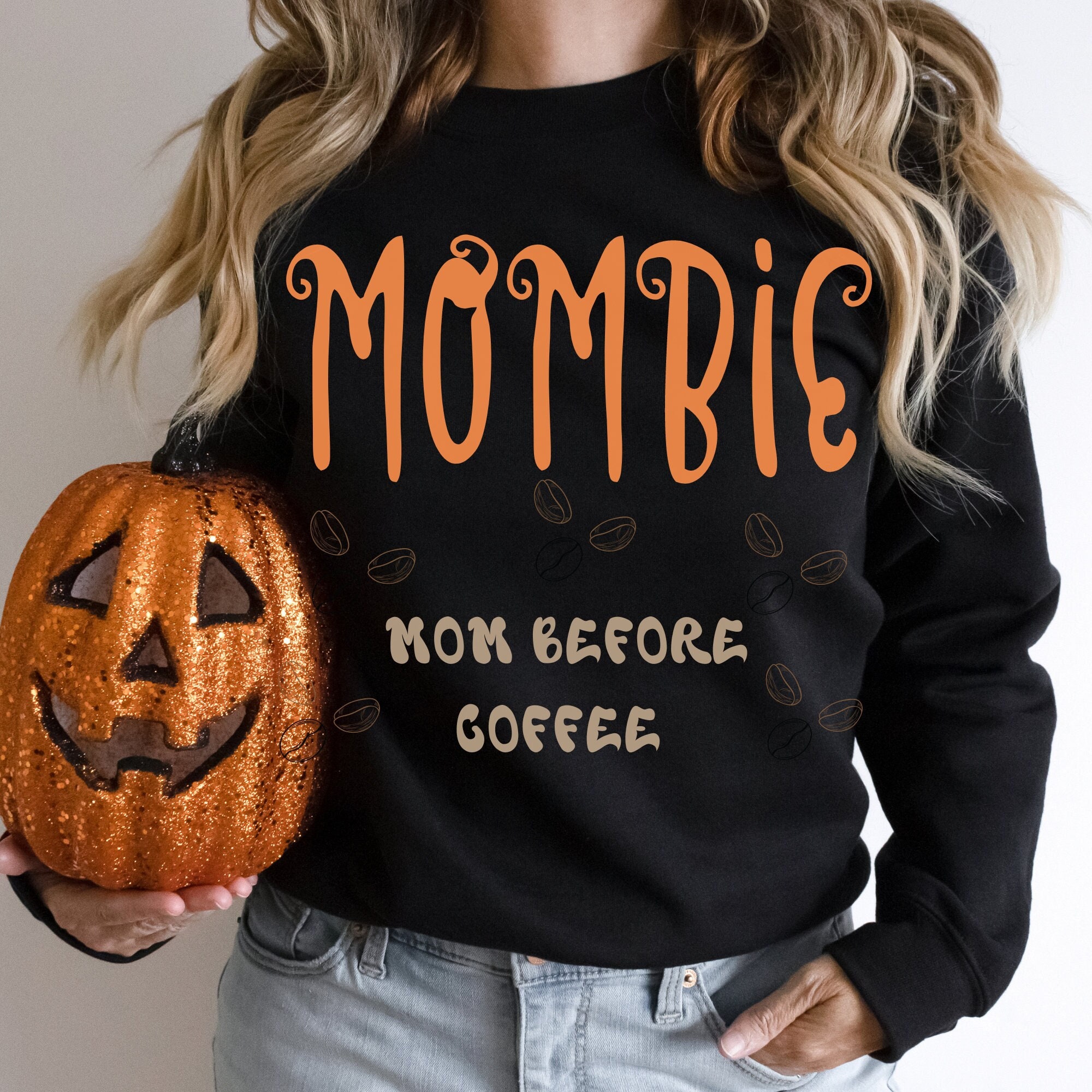 Mombie Halloween Svg and Png Mombie and Coffee Shirt Funny - Etsy