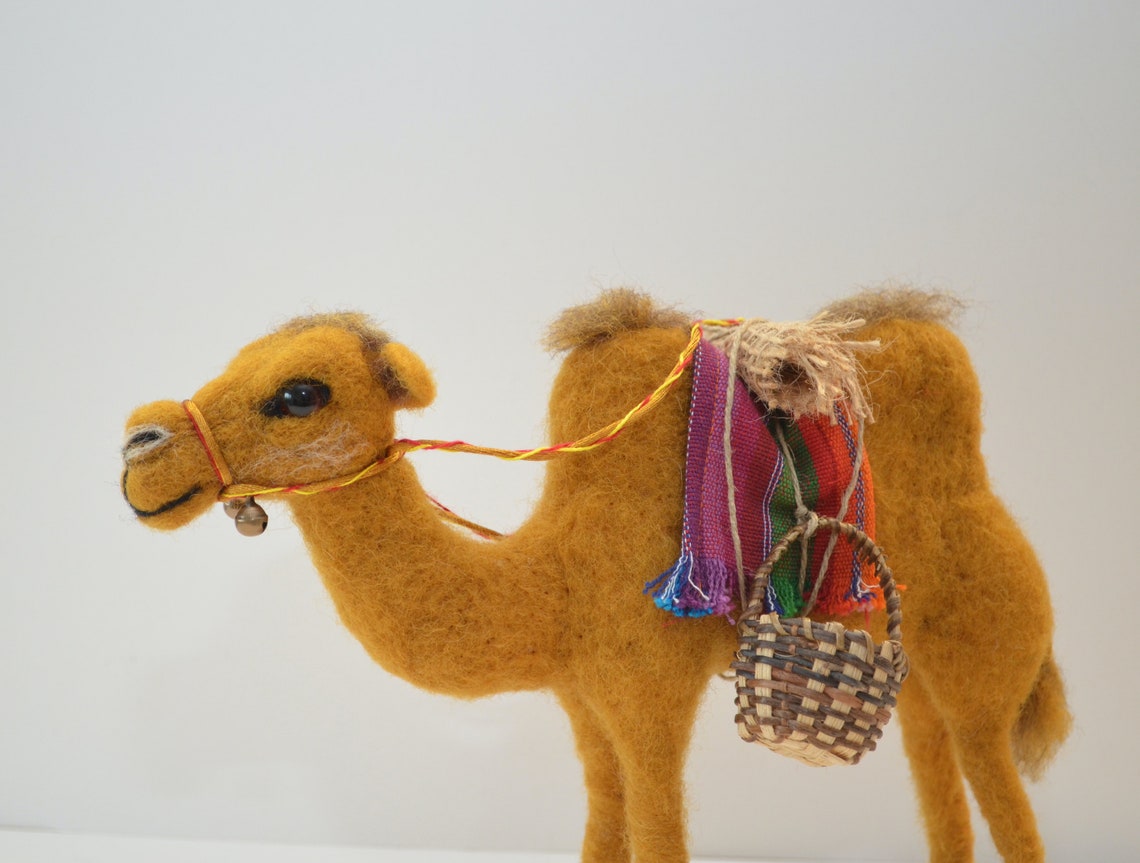 Camel Nativity Scene, Camel Made of Felt, Nativity Figure Camel ...