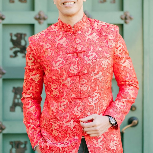 Chinese Wedding Groom Outfit Chinese Changshan Male | Etsy UK