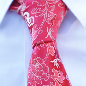 Silk Brocade Dragon Tie With Gold Embroidered Chinese Dragons - Etsy