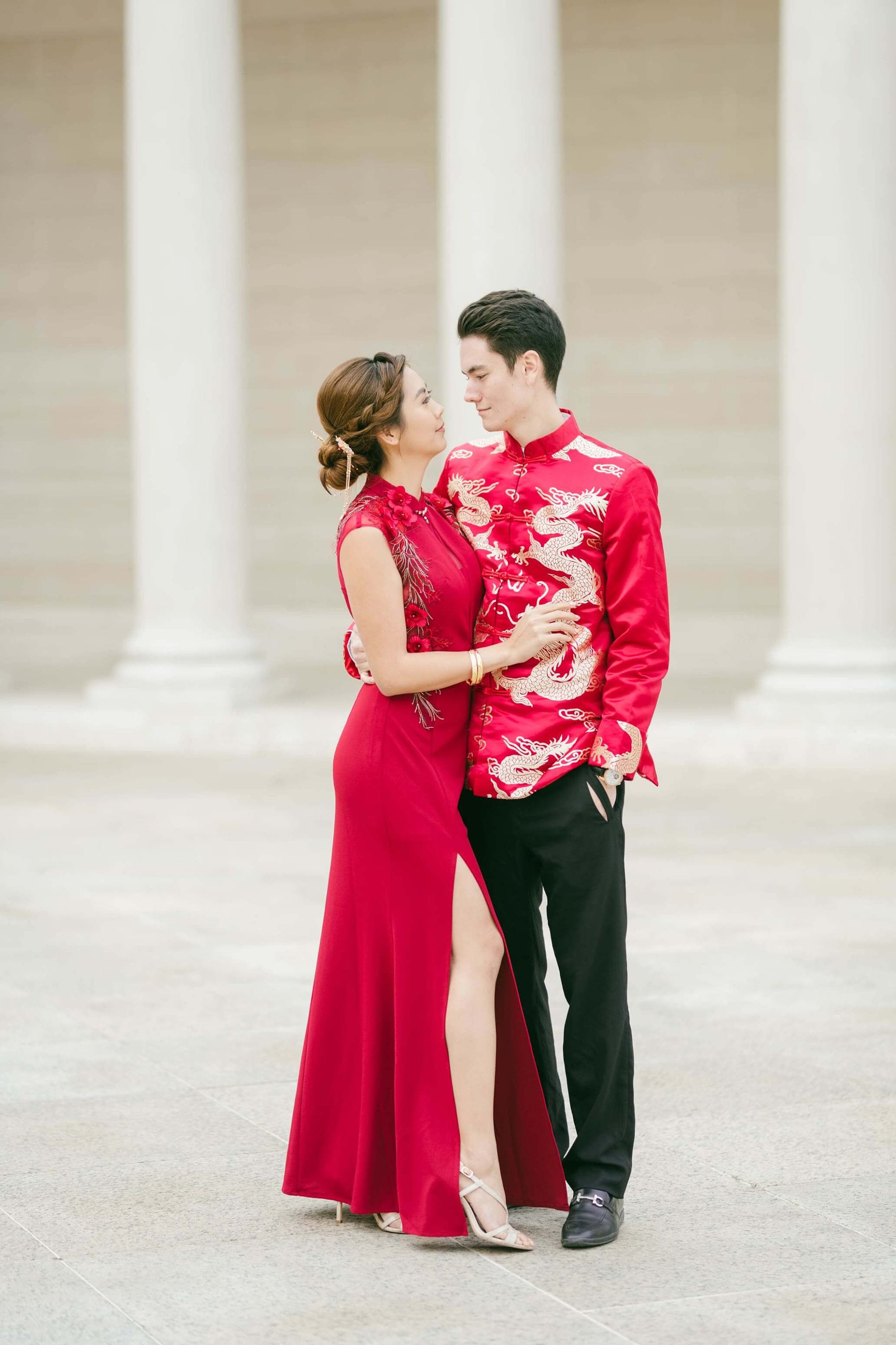 Modern Qipao | Red Cheongsam Dress | Modern Chinese Wedding Dress ...