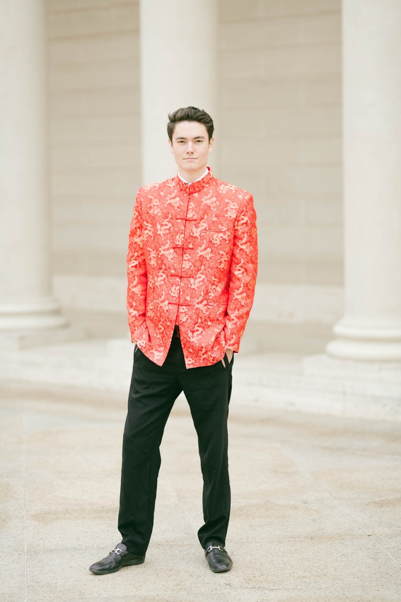 Chinese Wedding Groom Outfit Chinese Changshan Male - Etsy UK