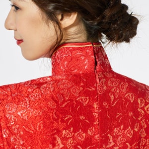 Modern Red & Gold Cheongsam | Chinese Wedding Dress | Cheongsam Qipao ...