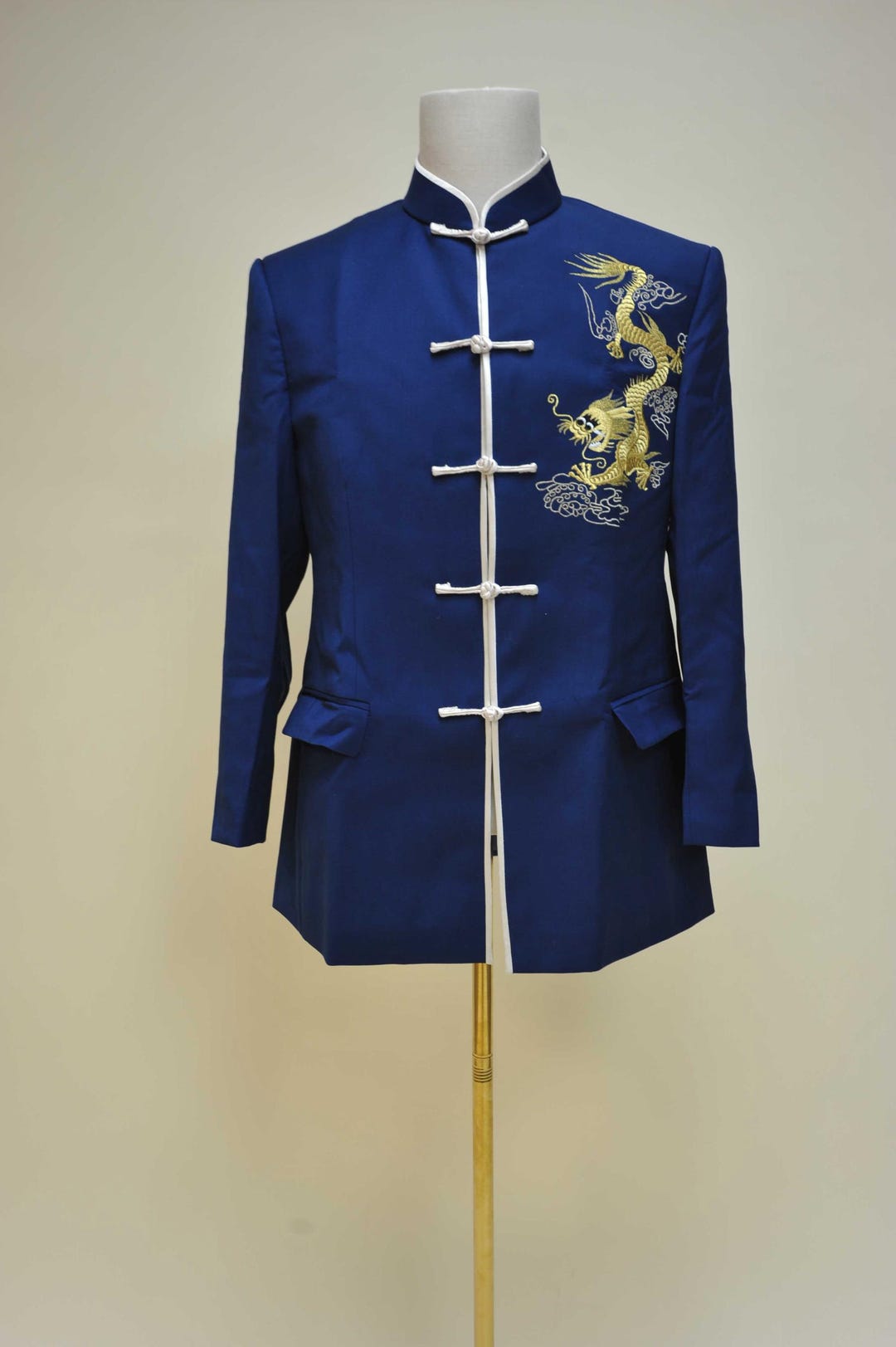 Tang Suit Jacket Sample, Blue Chinese Wedding Jacket, Tang Suit ...