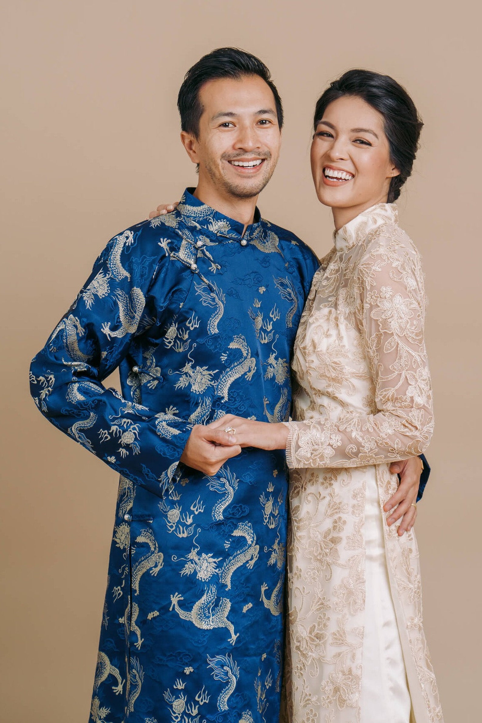 Modern Ao Dai for Men | Traditional Vietnamese Ao Gam | Long Dress for ...