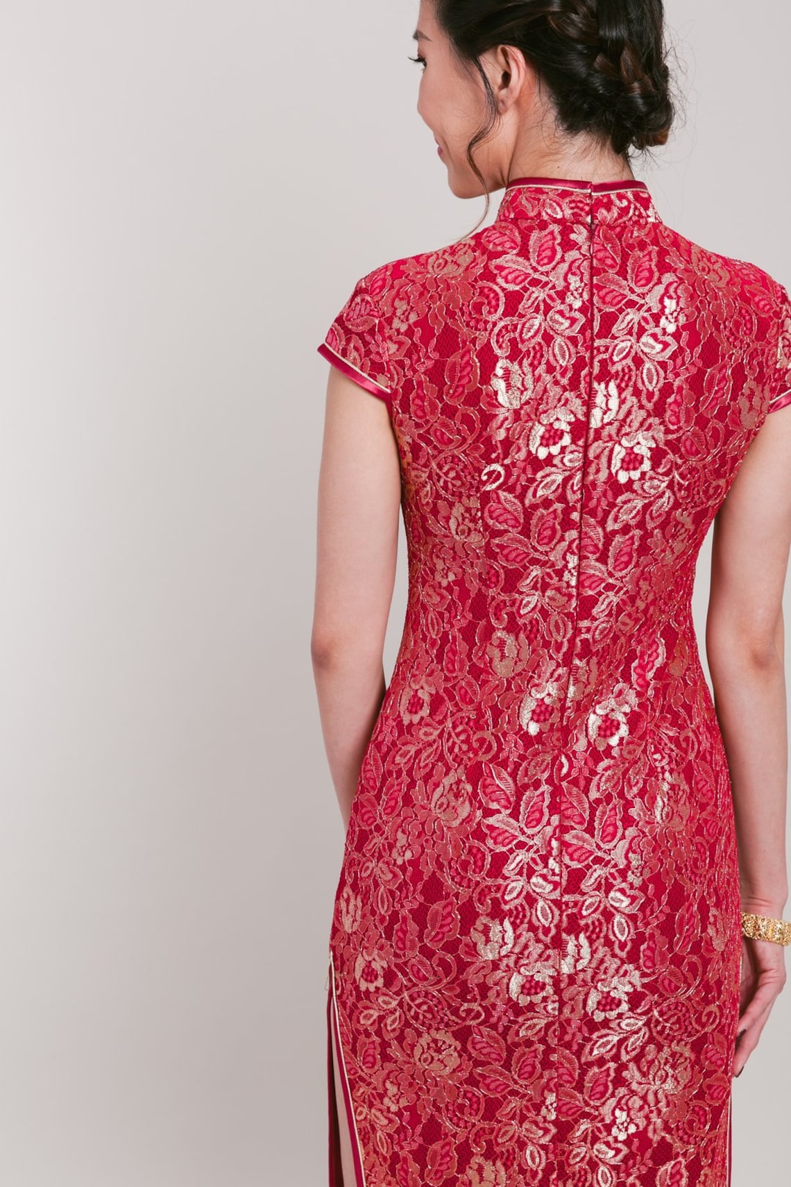 Custom Red Lace Bridal Cheongsam Red Cheongsam Dress - Etsy