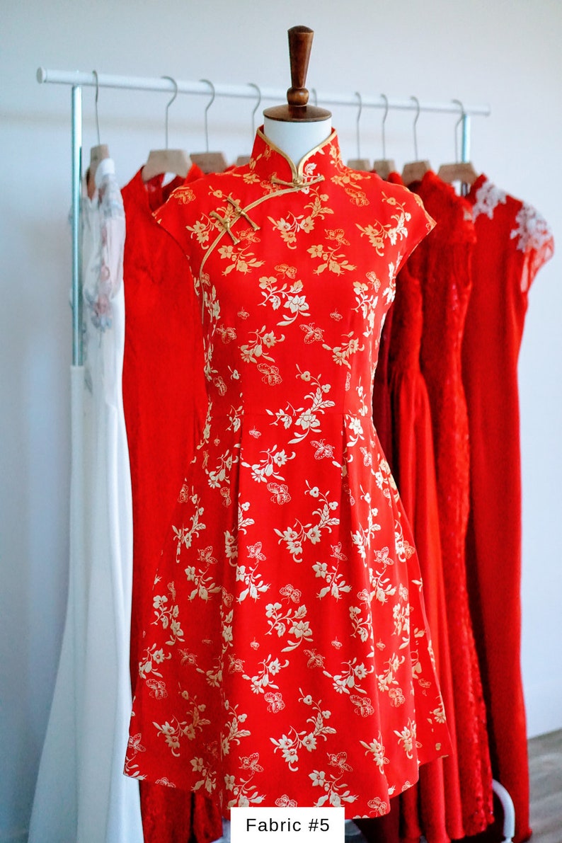 Custom Modern Cheongsam A-line Cheongsam Contemporary | Etsy
