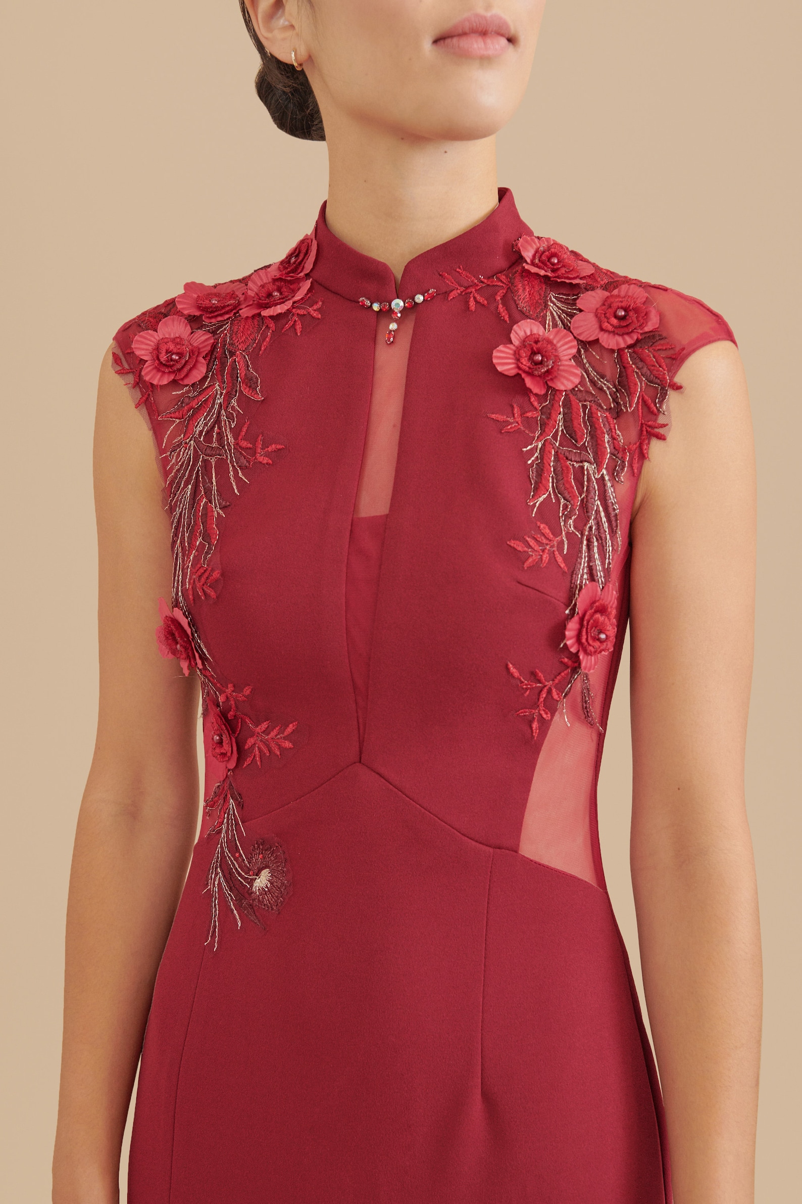 Custom Modern Red Cheongsam | Cheongsam Dress | Custom Qipao | Chinese ...