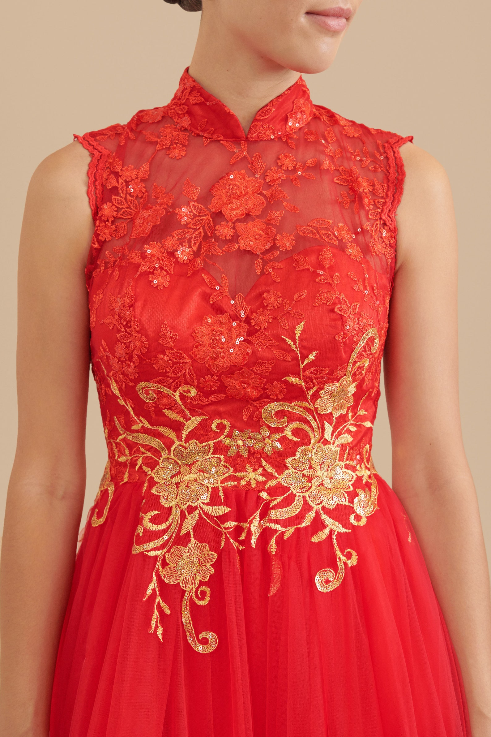 Chinese Wedding Dress | Modern Qipao | Red Cheongsam Wedding Dress ...