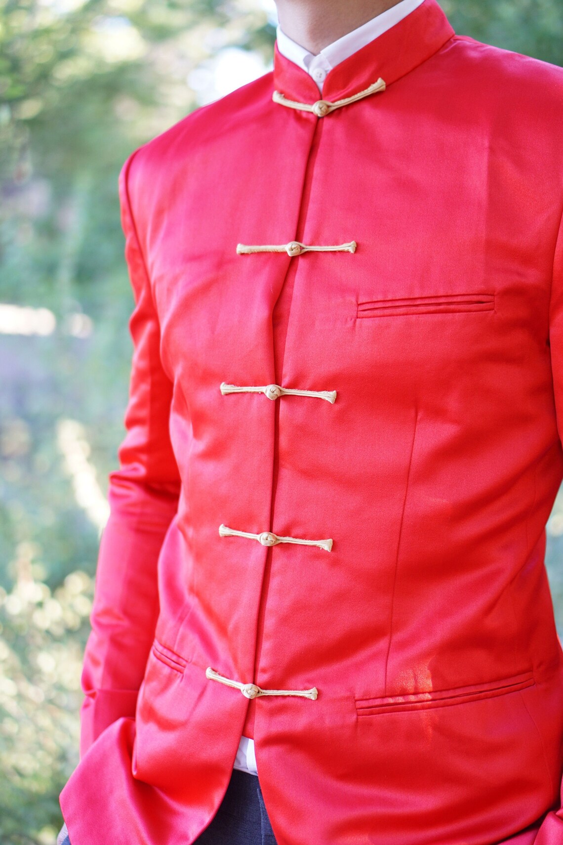 Chinese Changshan | Male Chinese Wedding Jacket | Male Cheongsam - Etsy