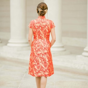 Custom Modern Brocade Cheongsam | A-line Cheongsam | Contemporary Qipao ...