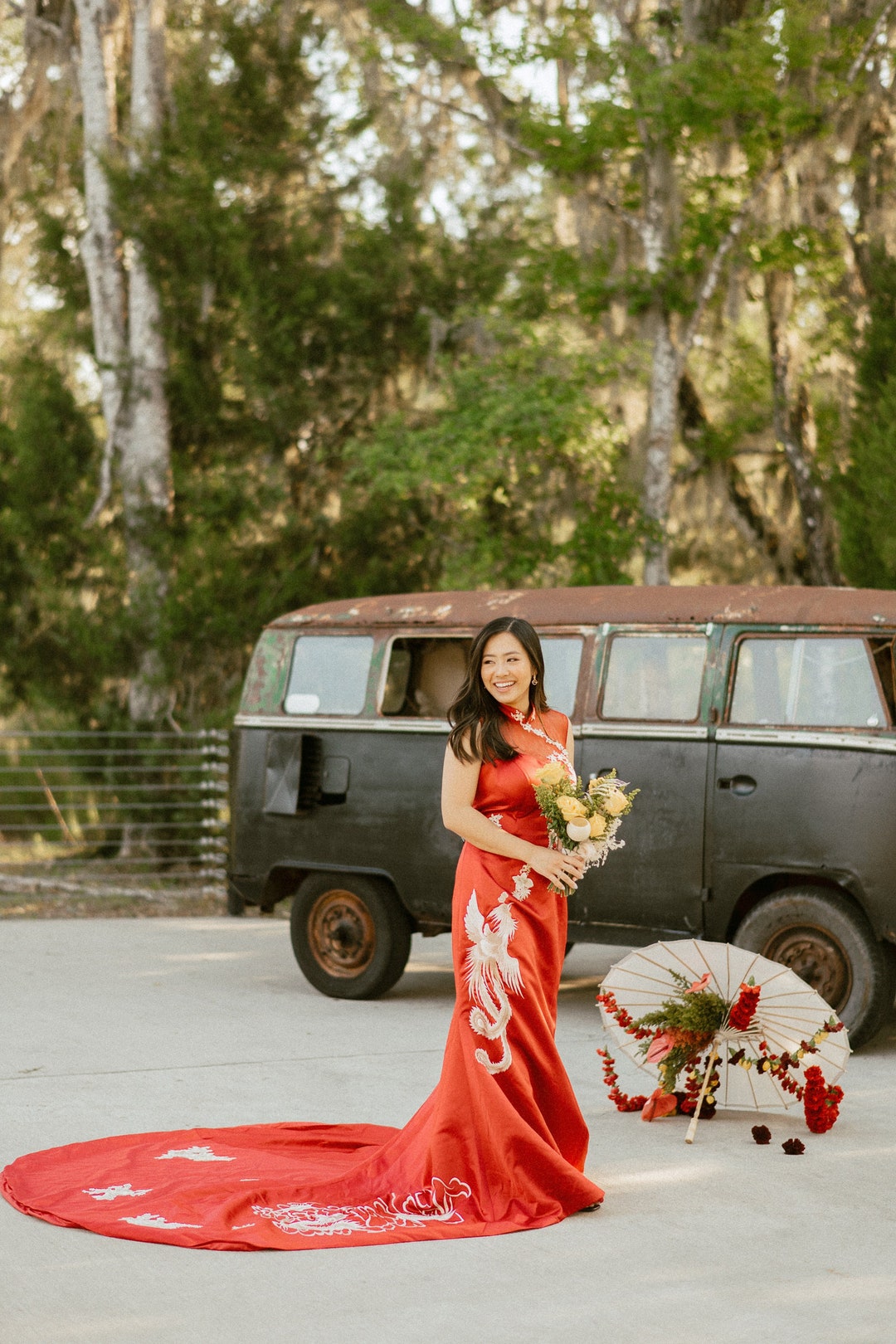 Modern Cheongsam Dress, Red Chinese Wedding Dress, Custom Qipao, Tea ...