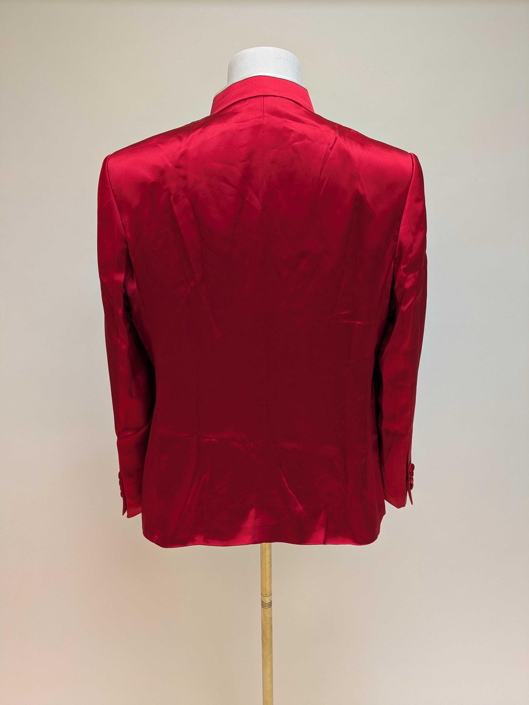 Tang Suit Jacket Sample, Red Chinese Wedding Jacket, Groom Tang Suit ...
