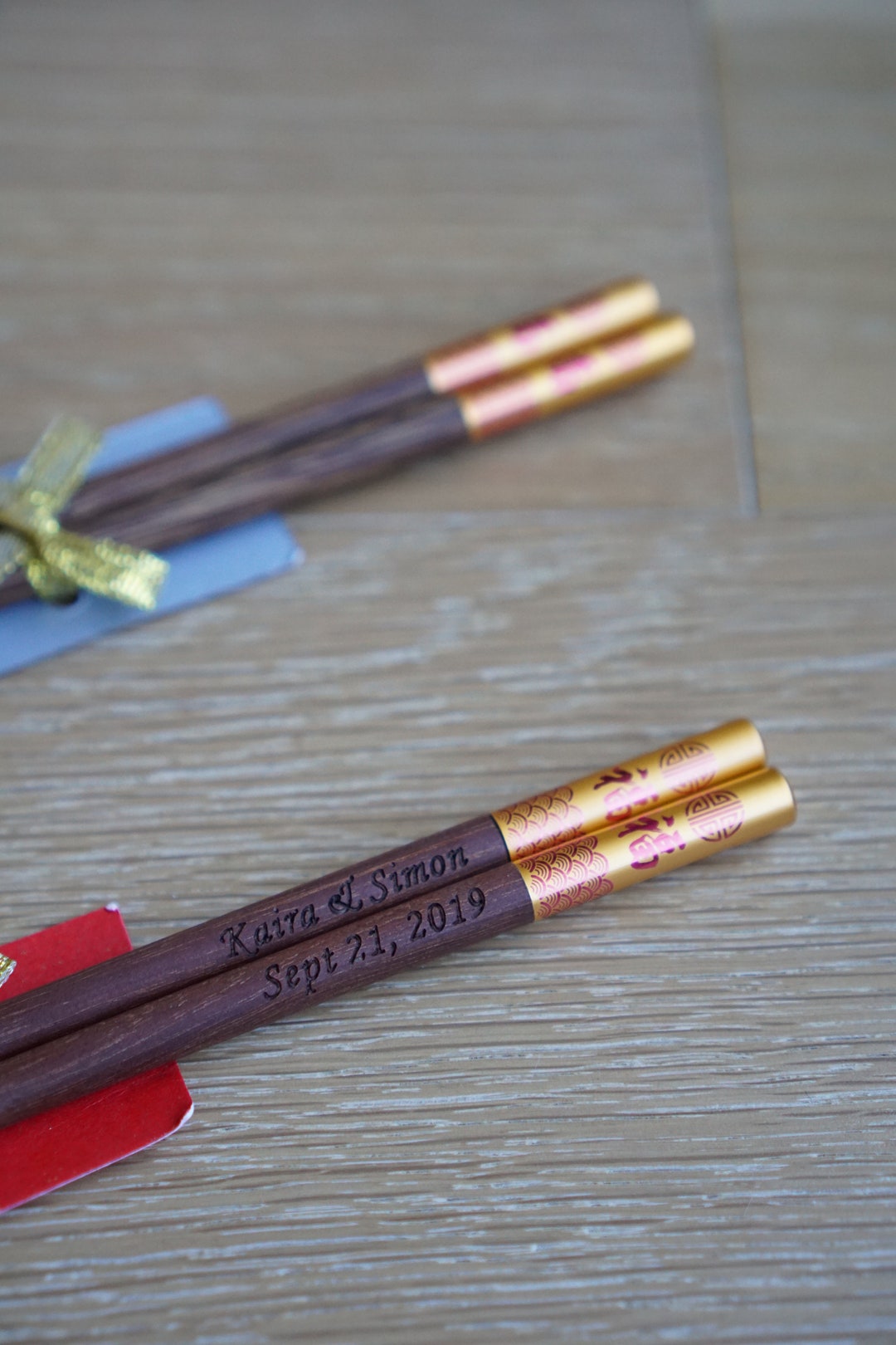 Personalized Chopsticks With Free Cover | Custom Chinese Wedding Favors ...