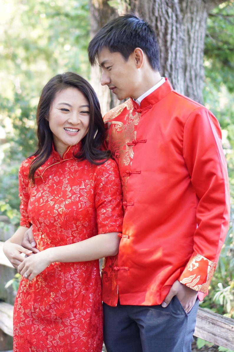 Custom Chinese Changshan | Male Chinese Wedding Jacket | Male Cheongsam ...