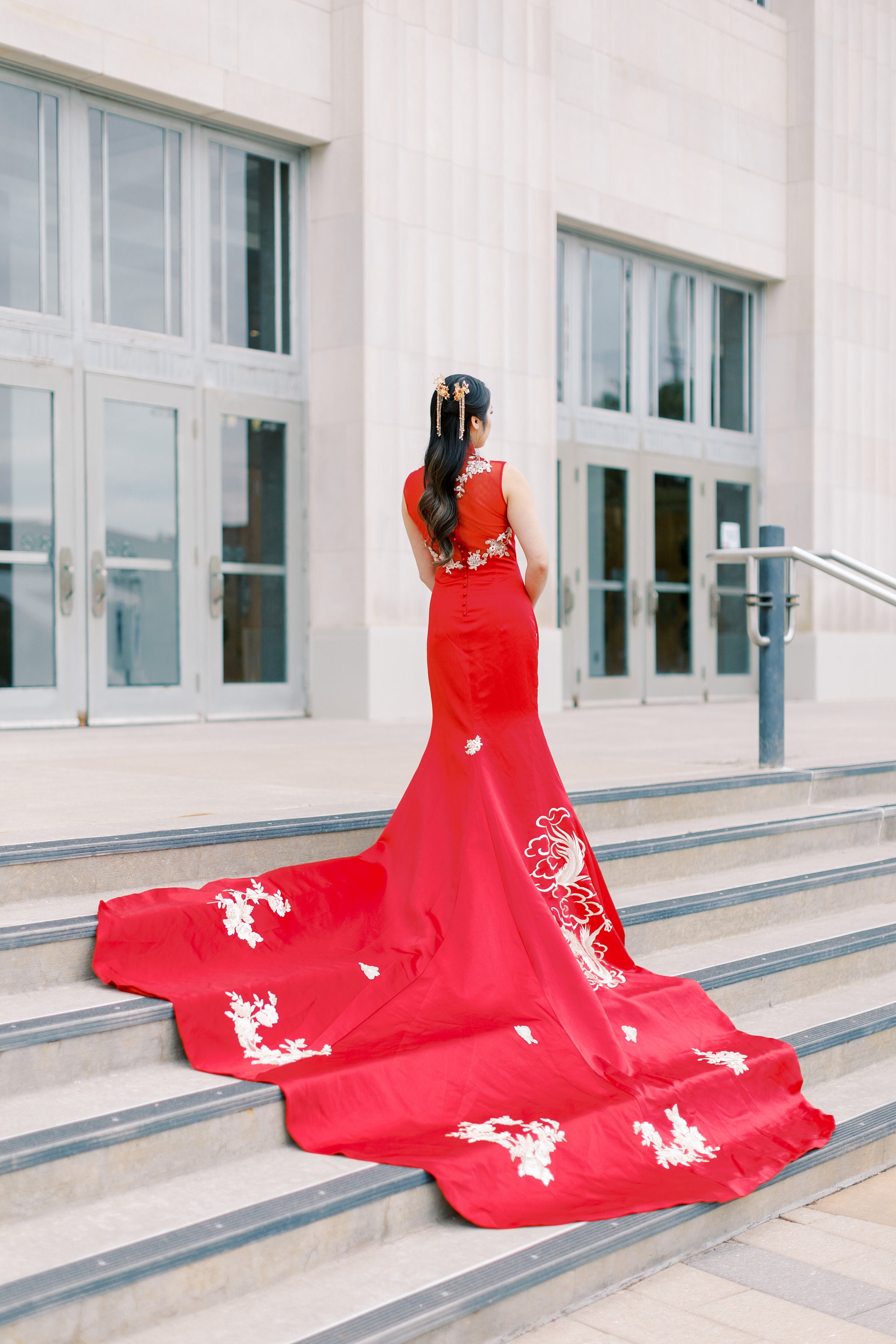 Modern Chinese Wedding Dress, Red Cheongsam, Custom Qipao, Chinese Tea ...