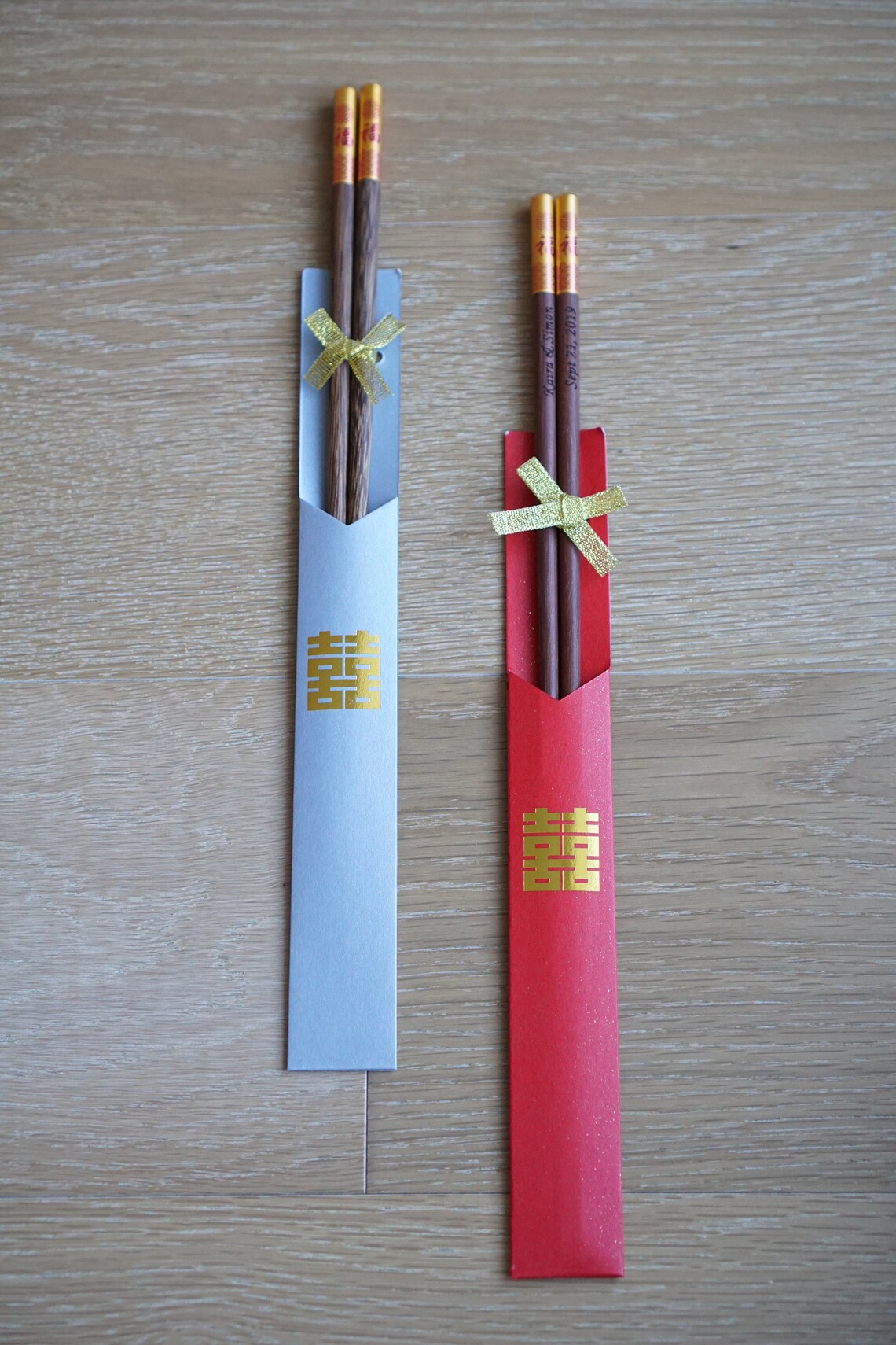 Personalized Chopsticks With Free Cover | Custom Chinese Wedding Favors ...