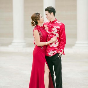 Custom Modern Red Cheongsam | Cheongsam Dress | Custom Qipao | Chinese ...