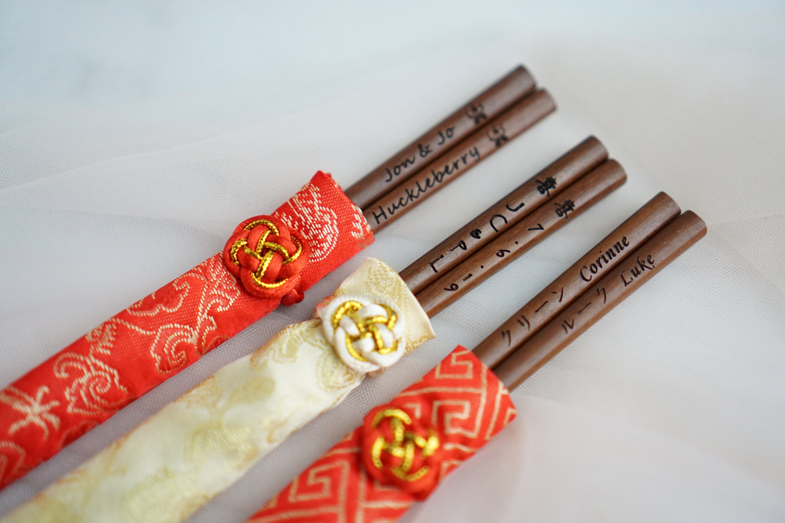 Personalized Chopsticks with Silk Pouch Engraved Chopsticks | Etsy