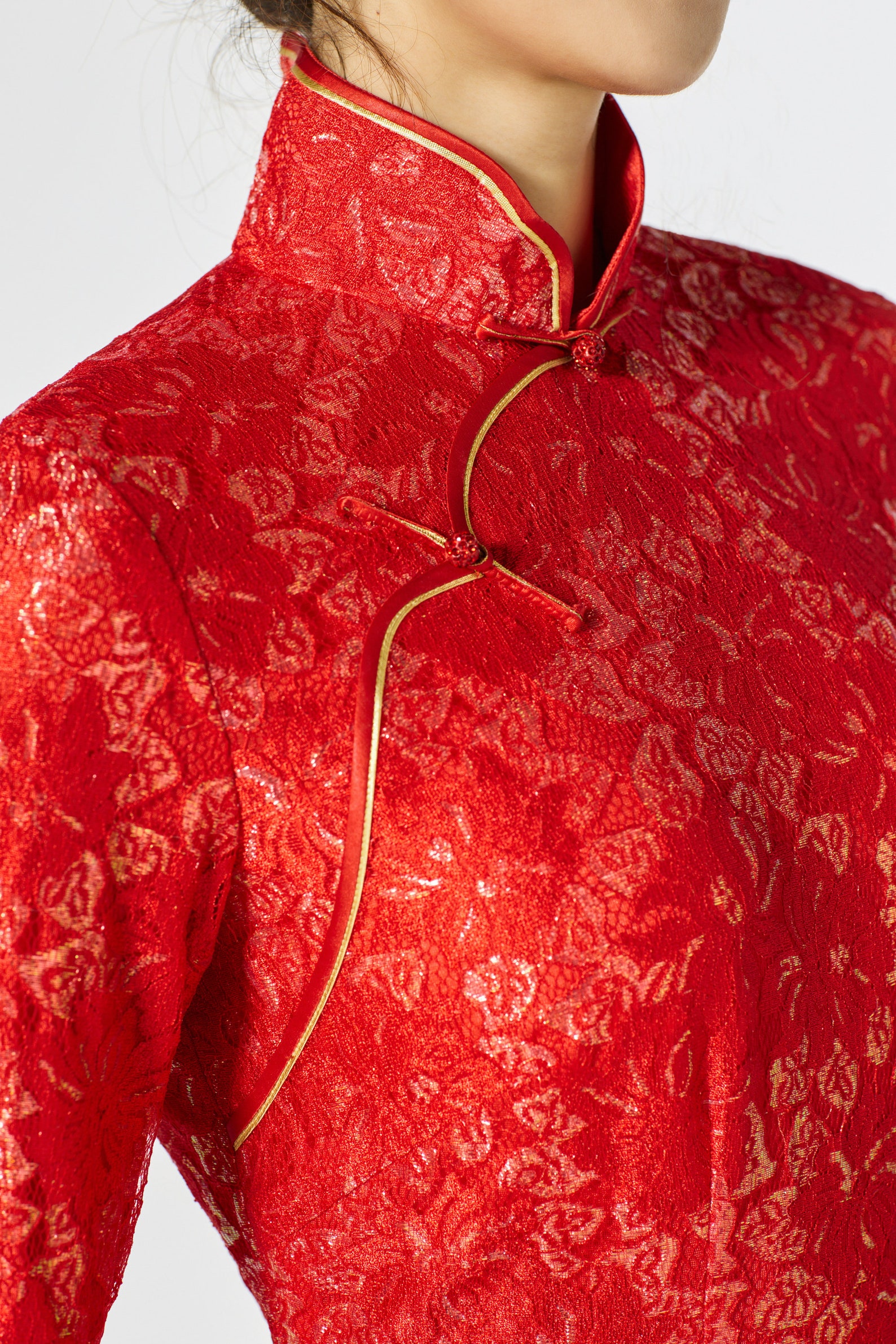 Modern Red & Gold Cheongsam | Chinese Wedding Dress | Cheongsam Qipao ...