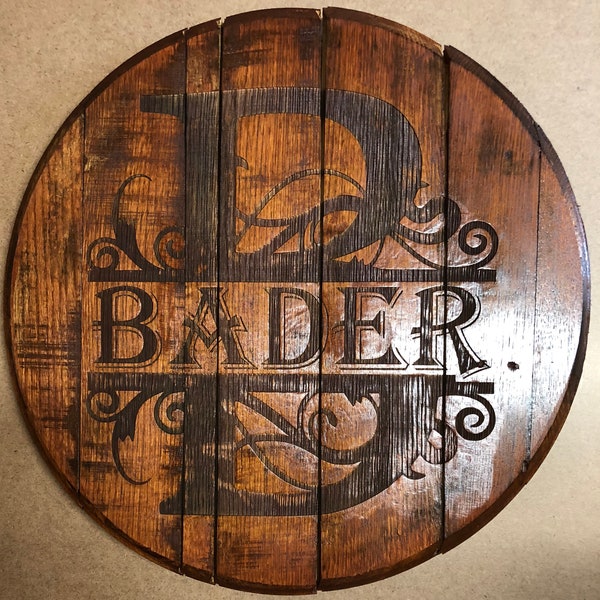 Laser Etched Barrel Head - Etsy