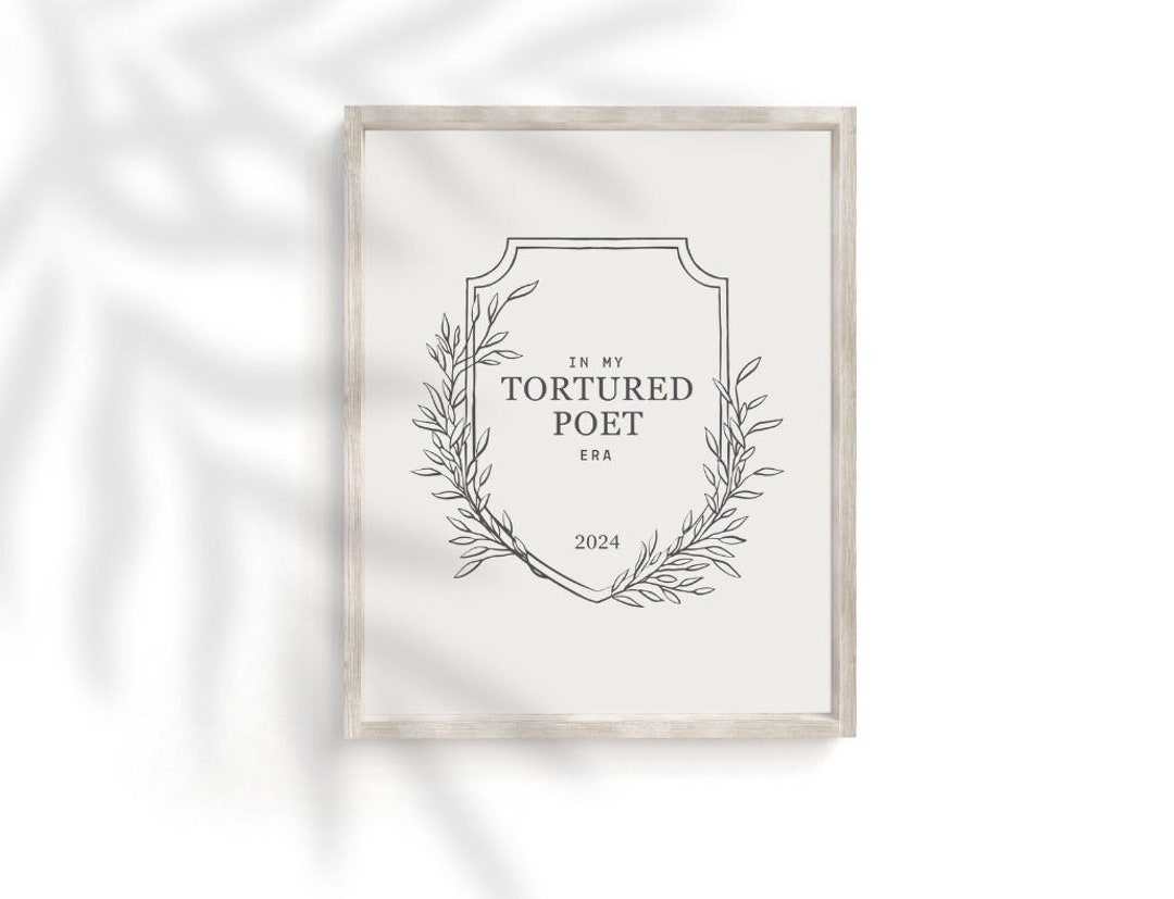 In My Tortured Poet Era Print, 8x10 Print, Digital Download, Instant ...