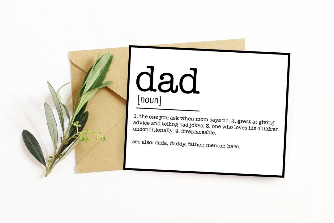 Printable Dad Card, Card for Dad, Father's Day Card, Dad Birthday Card ...