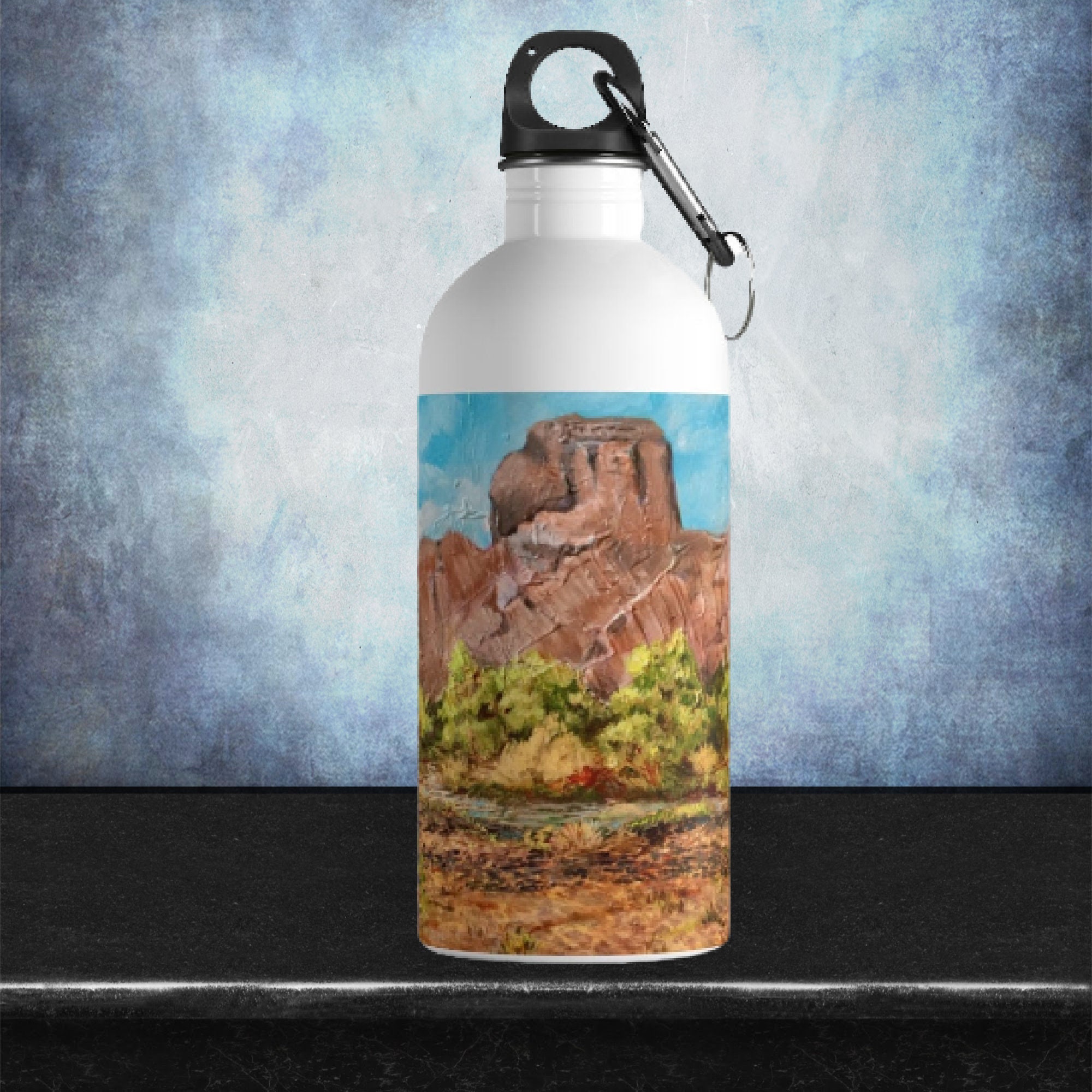 Castle Dome Stainless Steel Water Bottle Great For The Hiker Etsy