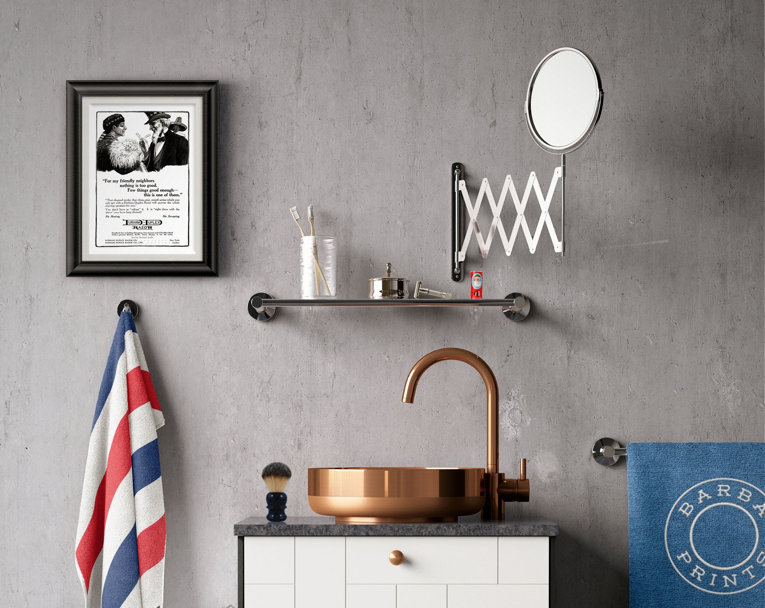 Vintage Durham Duplex Shavette Razor Advert Reproduction - Etsy