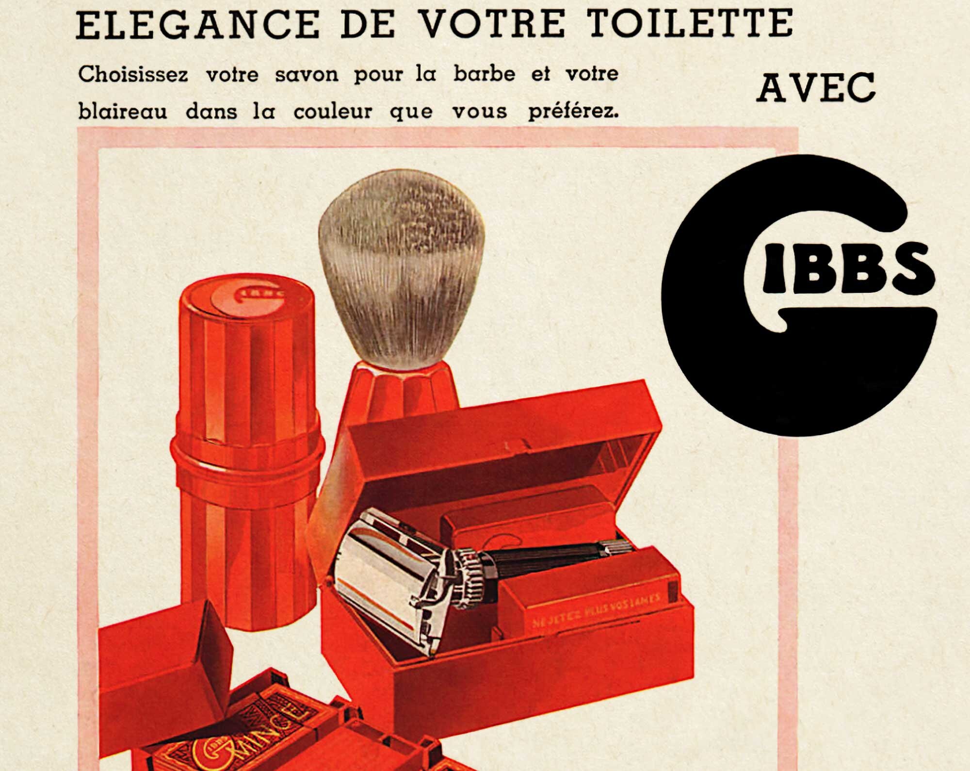 Vintage Gibbs Adjustable Razor Advert Reproduction Poster | Etsy