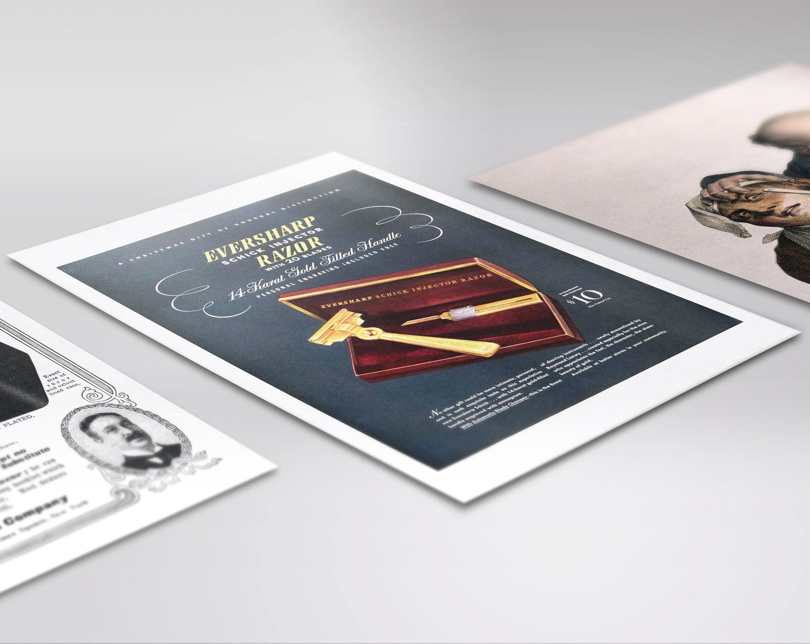 Vintage 1946 Gold Plated Eversharp Schick Injector Razor Christmas ...