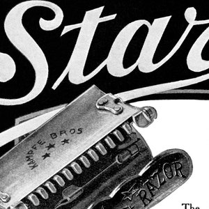 Star Safety Razor Lather Catcher Print, Remastered and Cleaned Magazine ...